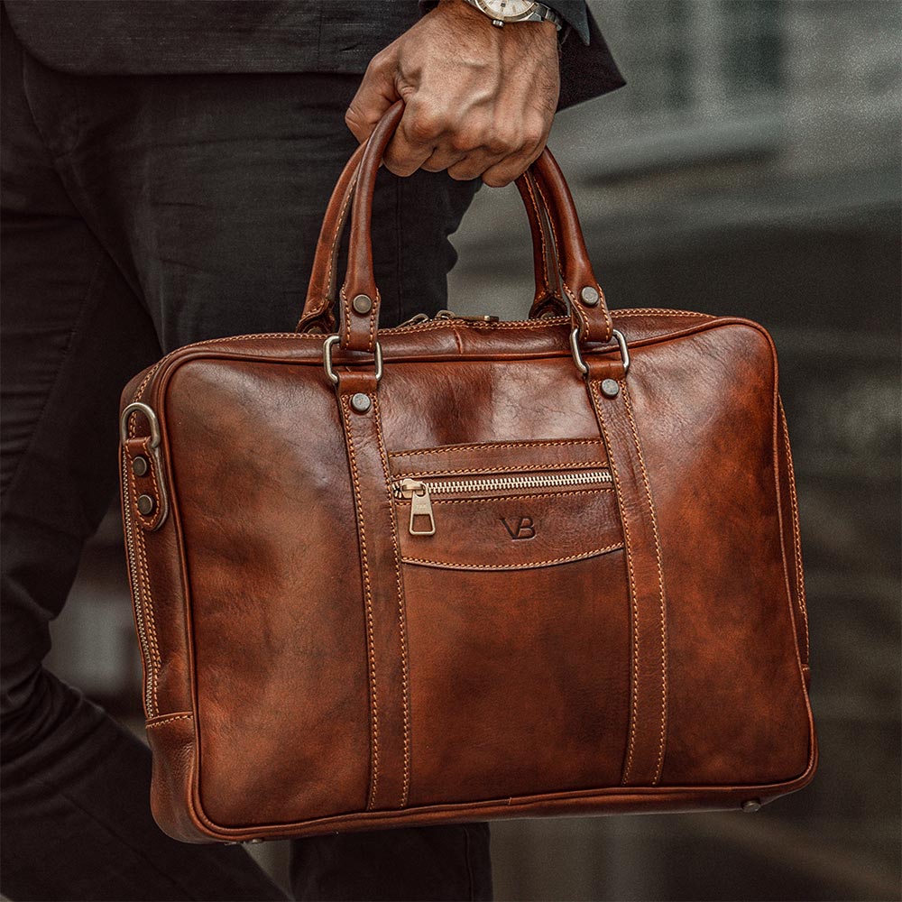 Custom Leather Briefcases for Men | Monogrammed Briefcase Personalised ...